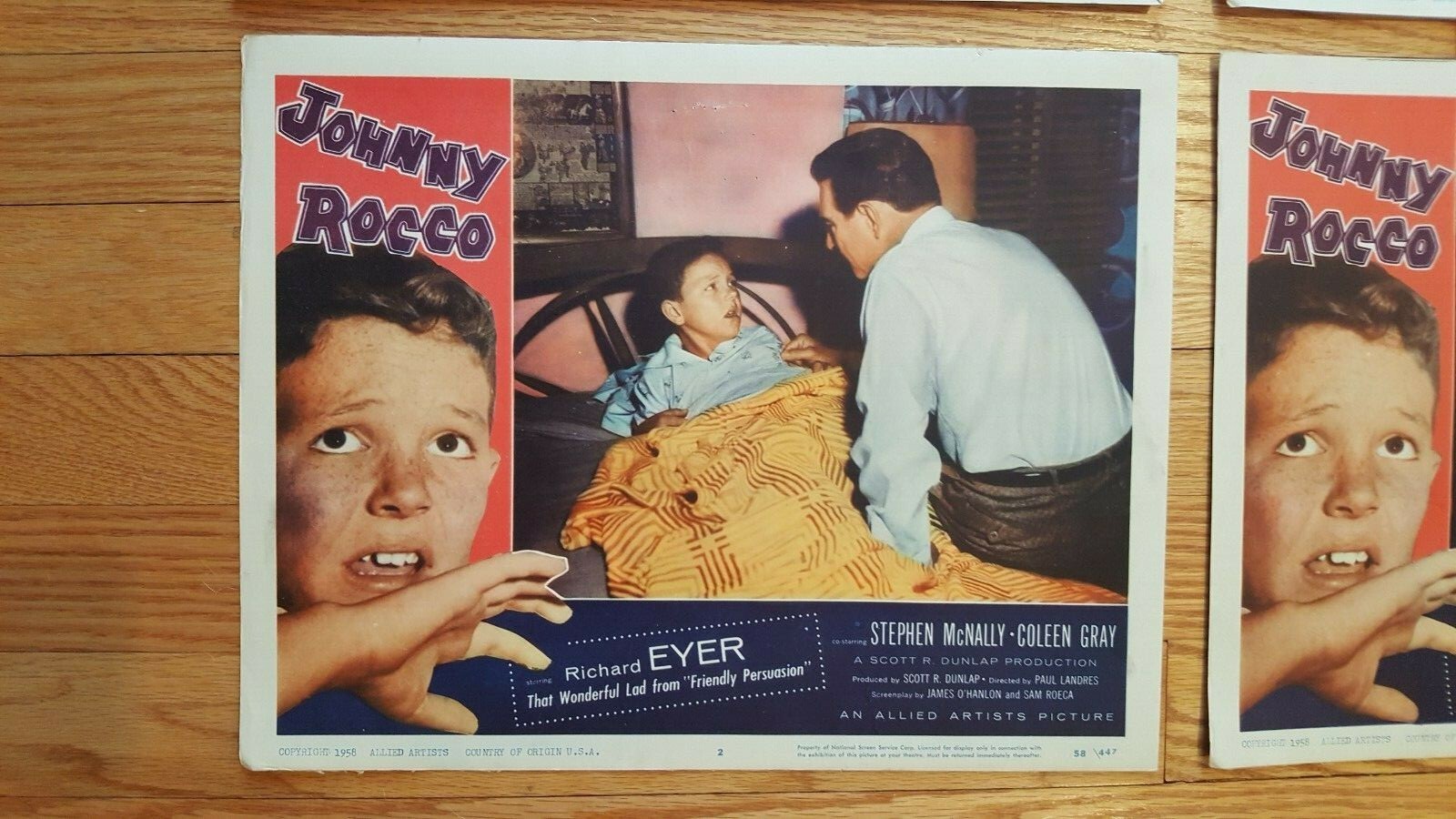 Set of 8 Color Lobby Cards of the movie "JOHNNY ROCCO" 1958 | eBay UK