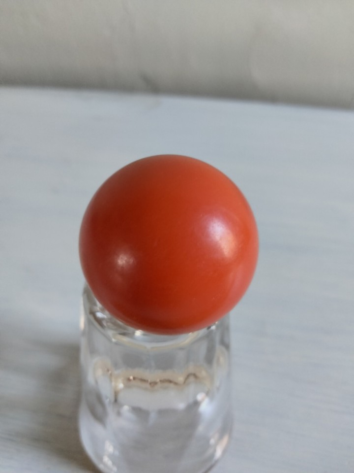 VTG 1972 MILTON BRADLEY Pivot Pool Tabletop Game Part: ORANGE SOLID 5 ...