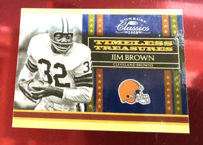 2008 Donruss Classics Timeless Treasures Silver #7 Jim Brown #128/250 ...