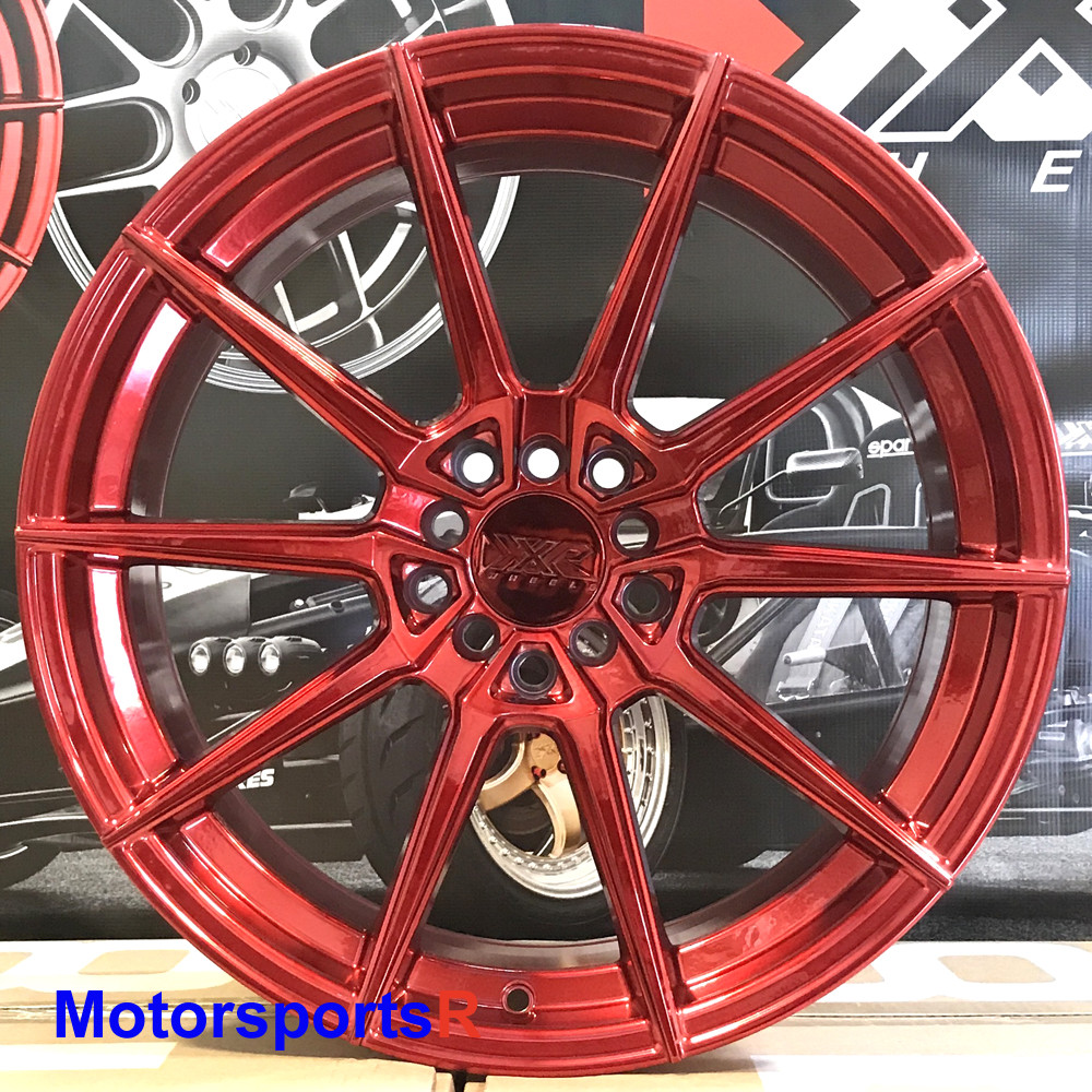 XXR 567 Wheels Red 18 +20 Staggered Rims 5x4.5 94 98 99 04 Ford Mustang ...