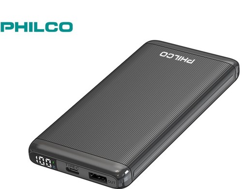 PHILCO FLP8201 Universal Power Bank PD20W Fast Charge USB C+A 10,000 ...