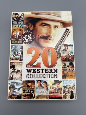 NEW 20 Film Western Collection Movies (DVD, 2014, 4-Disc Set ...