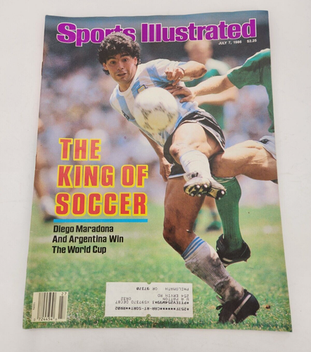Sports Illustrated July 7, 1986 The King of Soccer Diego Maradona ...
