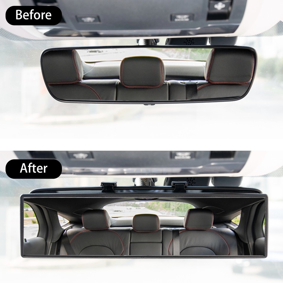 Car Interior Rear View Mirror Clear View Wide Angle Rear View Panoramic ...