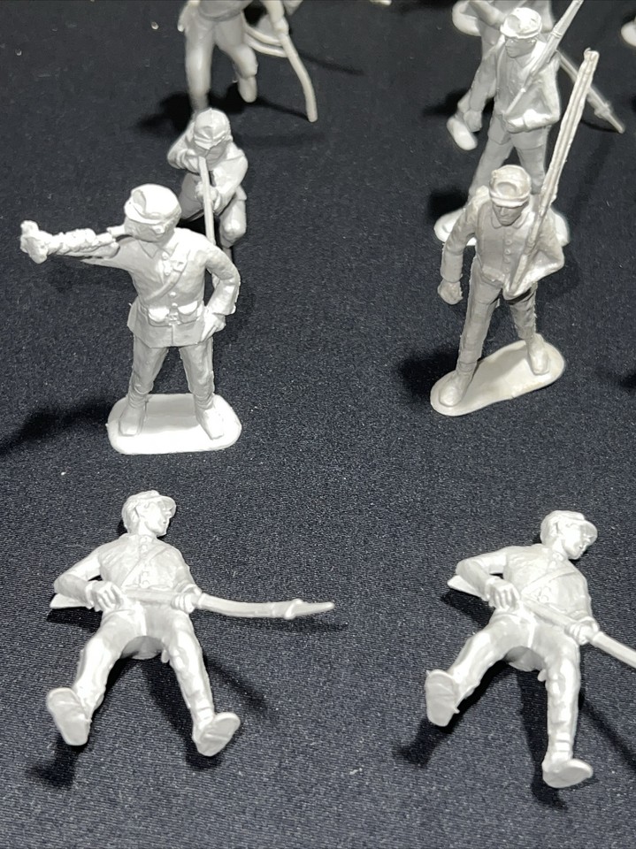 Vintage TIMM-MEE CIVIL WAR SOLDIERS Toy Figures Lot Of 39 | eBay