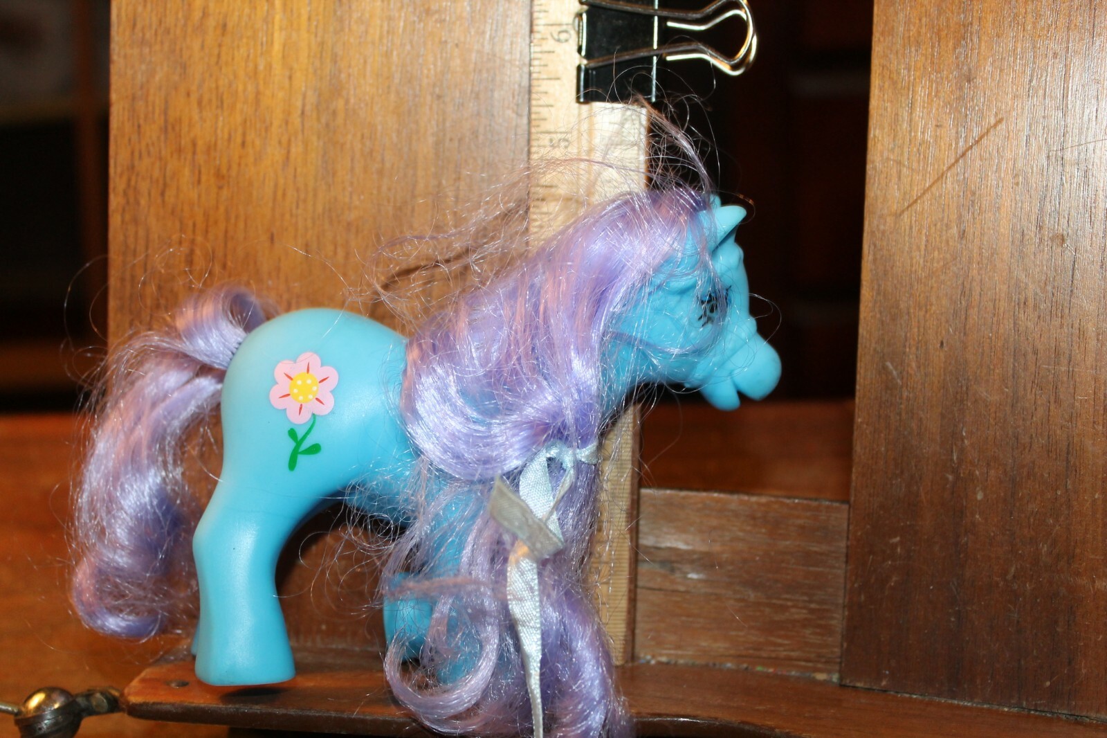 Light Blue My Little Pony Knock Off Pink Flower | eBay