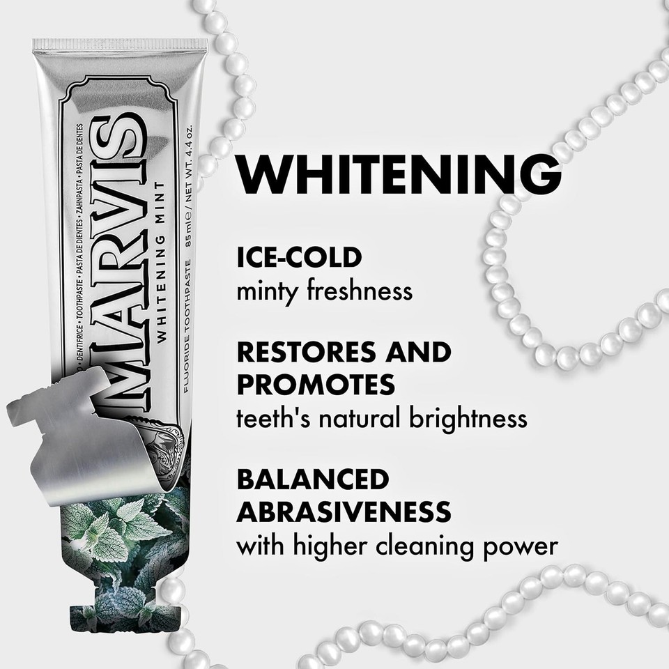 Marvis Whitening Toothpaste - Mint - 85ml - Pack of 1 | eBay UK