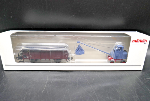 HO Marklin 47952 DB Type E-12 Om High Sided Gondola with Coal Shovel ...