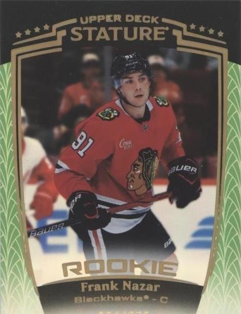 2024-25 Upper Deck Stature - Rookies Frank Nazar, Frank Nazar #37 Green ...