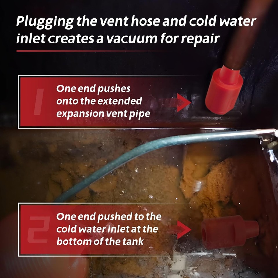 ColumPRO Plumbing & Heating Bungs 2pcs Rubber Radiator Plug & Hose Bung ...