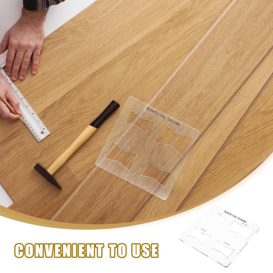 Butterfly Inlay Template Four-in-One Router Jig Woodworking Tool DIY ...