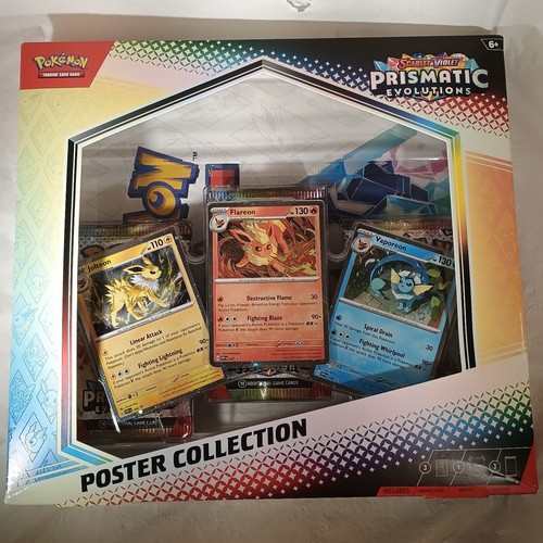 Pokemon TCG SV8.5 Prismatic Evolutions Poster Collection Box Factory Sealed | eBay