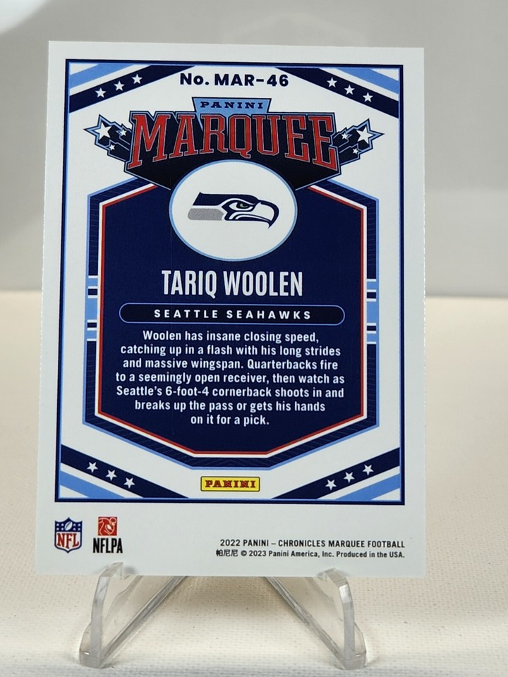 TARIQ WOOLEN RC 2022 Chronicles Football Marquee Card # MAR-46 | eBay