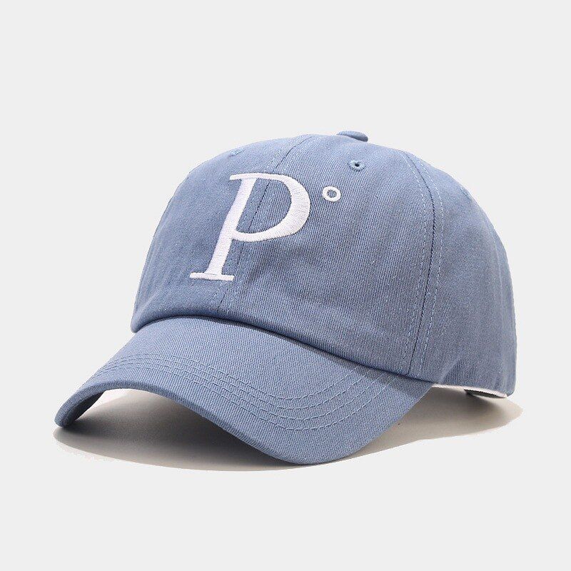 Vintage Letter P Hats Embroidered Baseball Caps Unise… - Gem