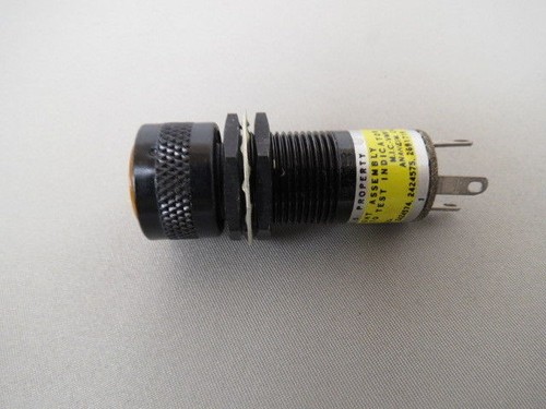 Press to Test Light With Dimming Feature Yellow Lens Aircraft NOS (28V ...