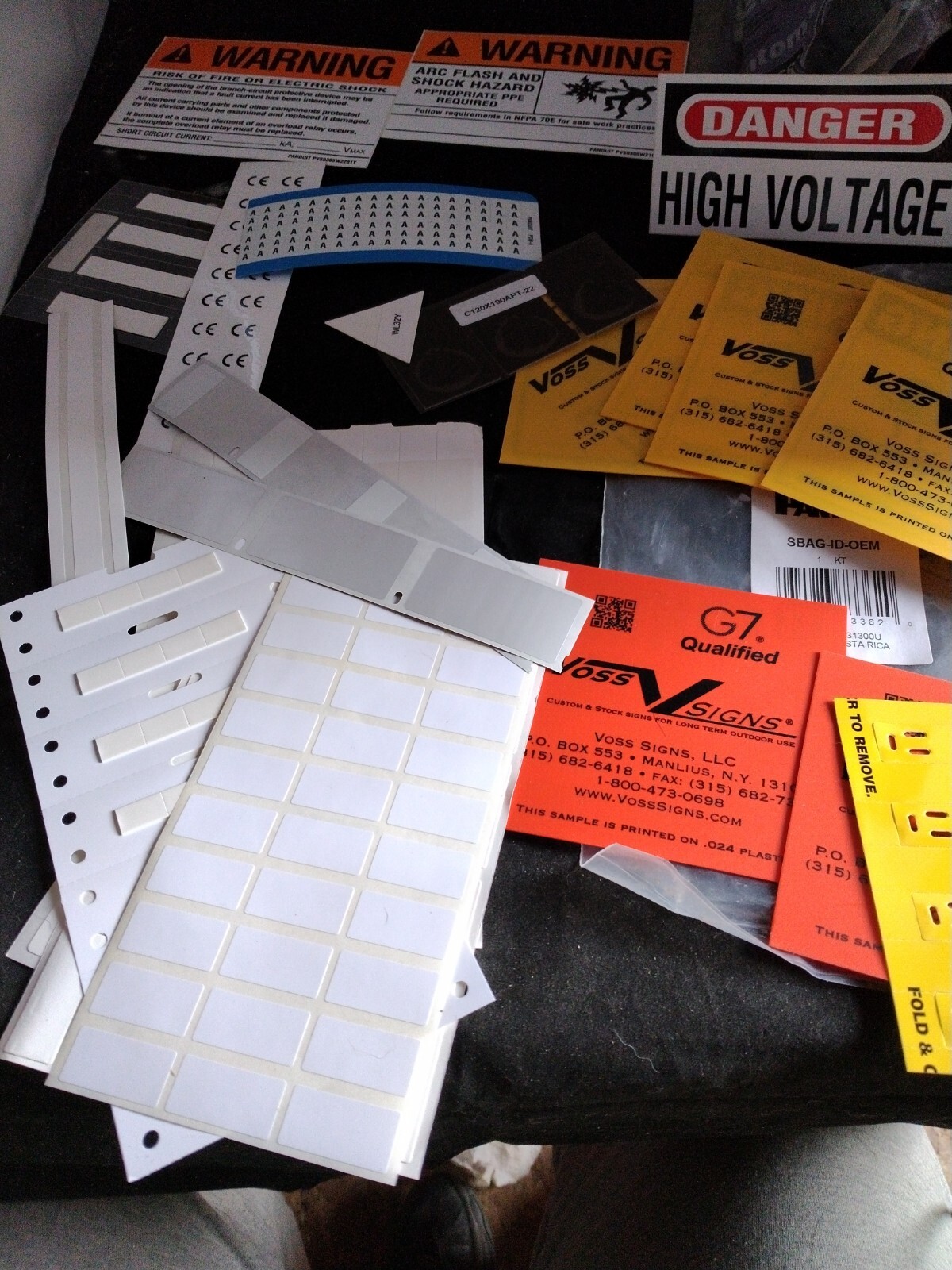 Danger Warning Sticker Signs Panduit Voss | eBay