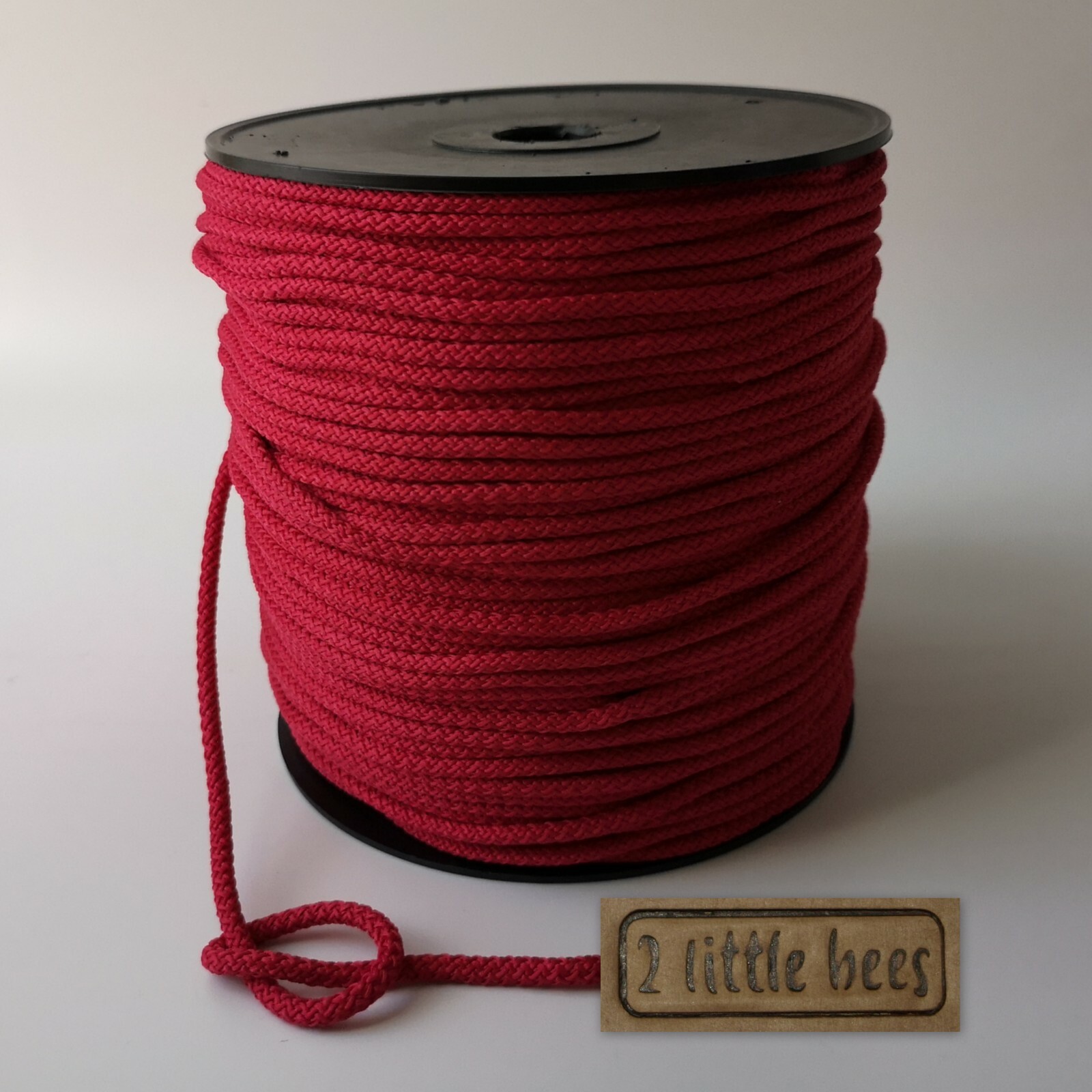 5mm Red Cord Drawstring Pink Strong Piping Rope Macrame Tying Craft ...