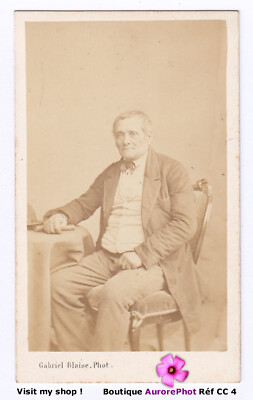 HONORÉ CHABIN EN POSE, FAMILLE CHABIN, CDV BLAISE à TOURS, 1870 -CC4 | eBay