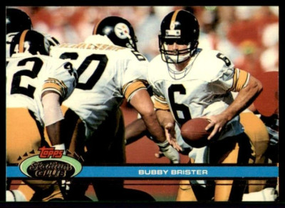 1991 TOPPS STADIUM CLUB FOOTBALL CARD PITTSBURGH STEELERS #289 BUBBY ...