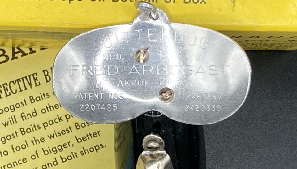 Vintage FRED ARBOGAST JITTERBUG 652 B Fishing LURE Original Box ...