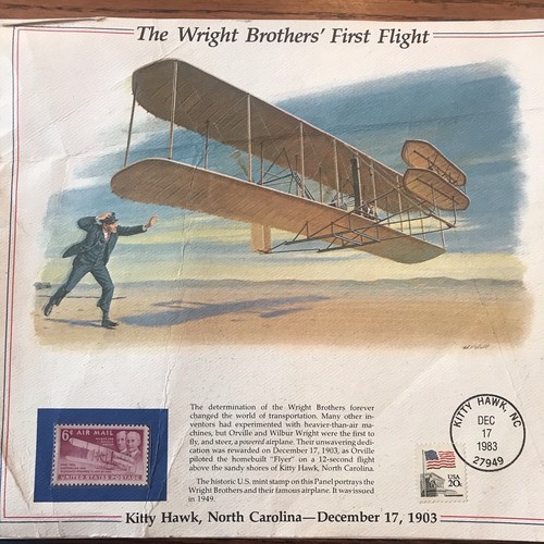 1949 Wright Brother's " First Flight" Stamp, Mint Condition | eBay