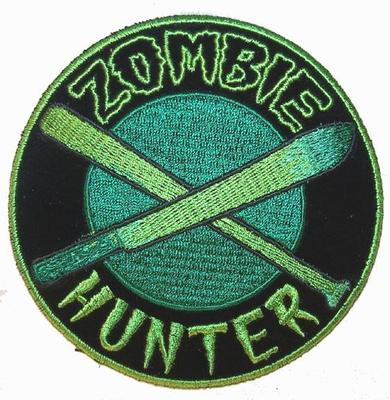 ZOMBIE HUNTER PATCH P7180 NEW jacket patches BIKER EMBROIDERIED zombies ...