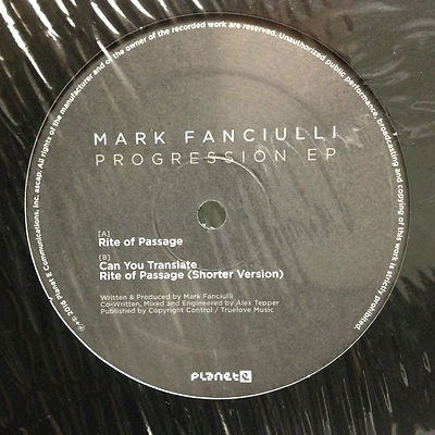 Mark Fanciulli ‘Progression’ EP (SEALED VINYL) PLE65384-1 Planet E | eBay