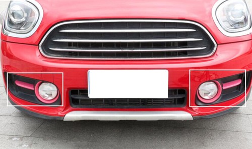 Fit For Mini Cooper Countryman F60 ABS Pink Front Bumper Fog Light Lamp ...