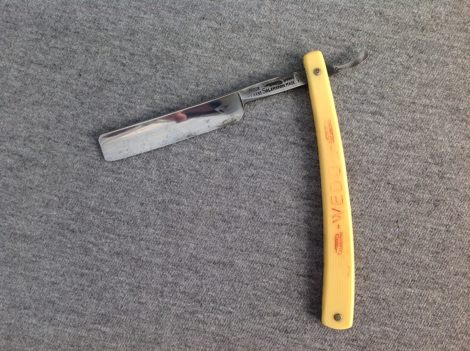 Salamander Works "Salamander Wedge" Straight Razor, Fancy Scales | eBay
