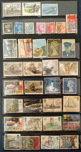 Great Britain (UK) Stamp Collection, includes Castles & Vintage 1950s ...