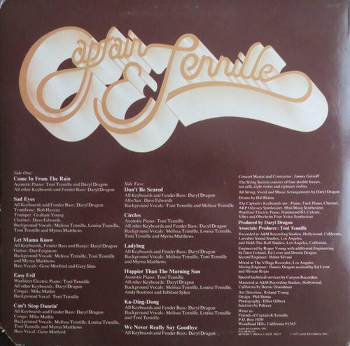 Captain And Tennille - Come In From The Rain (VINYL) | eBay UK