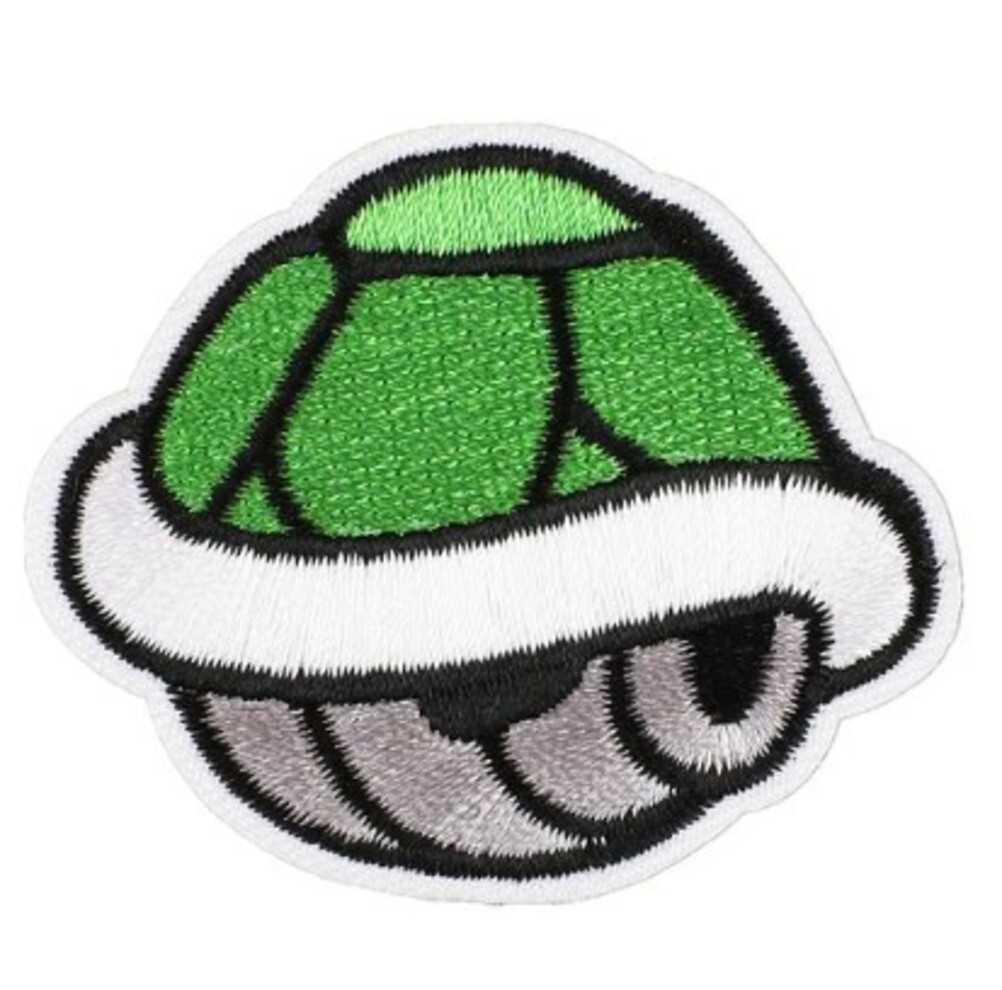 Mario Game Green Shell Character 2.28 Inches Wide Embroidered Patch | eBay