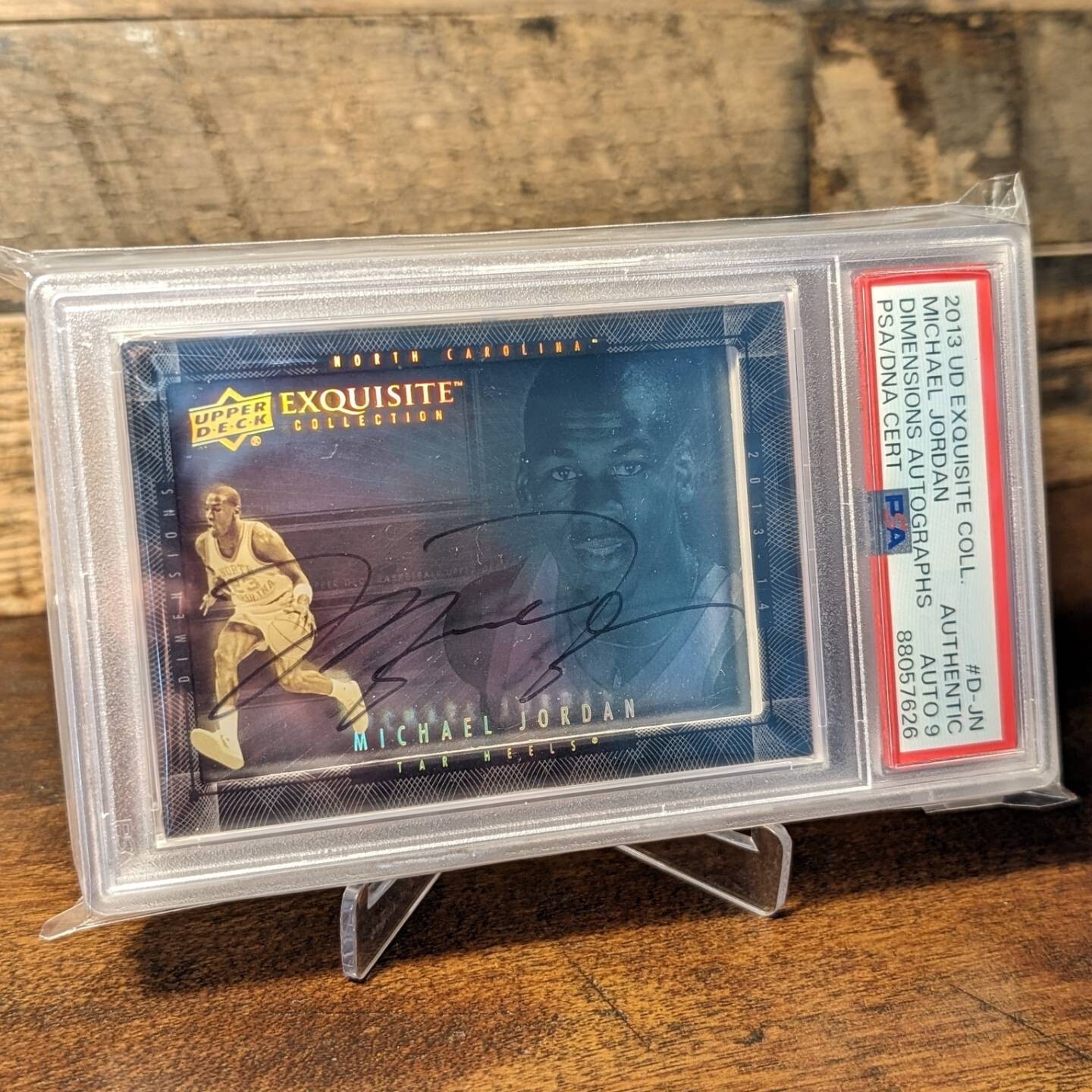 2013-14 UD Exquisite Collection Dimensions Autographs Michael Jordan ...