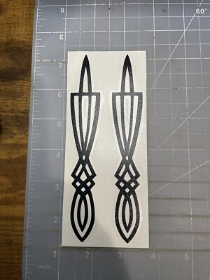 Pinstripe pinstriping custom classic hot rat rod motorcycle vinyl decal ...