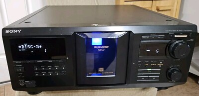 Sony CDP-CX400 400 Disc Storage Compact Changer CD Player. Please READ ...