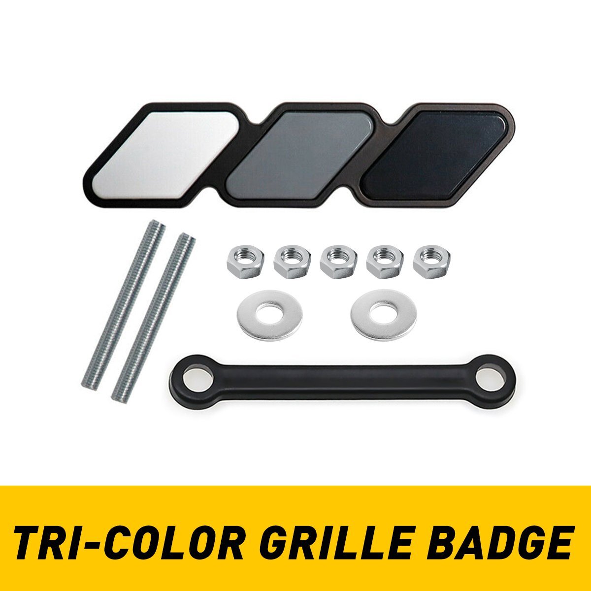 For Toyota RAV4 TRD Accessory Tri color Front Grille Badge Emblem Car ...