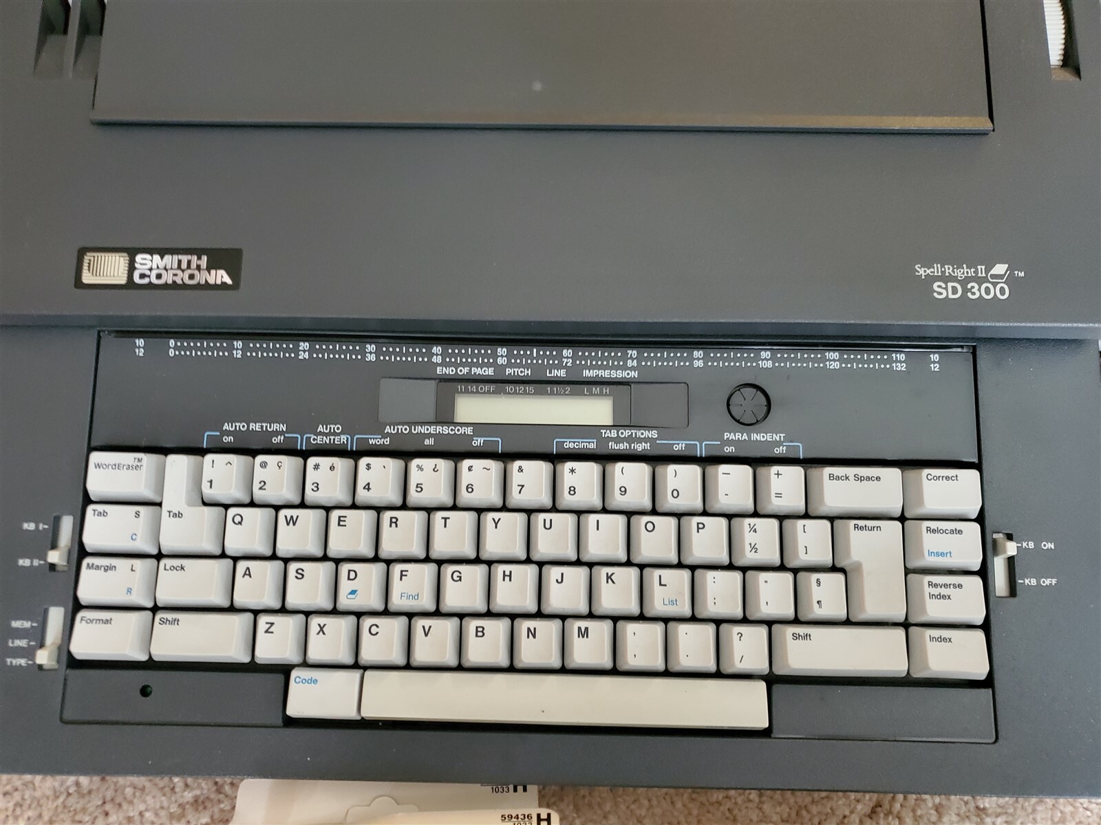 RARE working Smith Corona SD 300 Electronic Portable Typewriter RARE ...