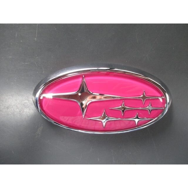 Pink Subaru Logo Emblem Overlay Set FRONT & REAR OVERLAYS For