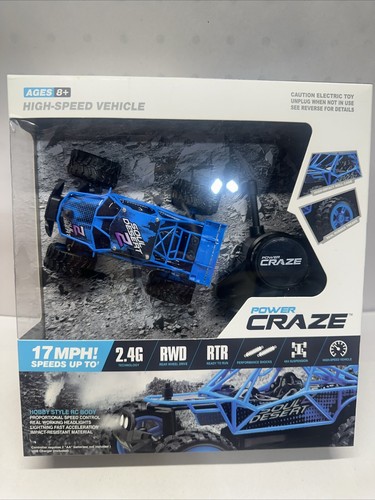 Power Craze High Speed Mini R/C Buggy 2.4G Working Headlights 17 MPH ...