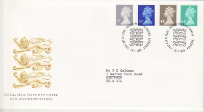 GB Stamps First Day Cover Definitive, low values 7p to 64p SHS Three ...