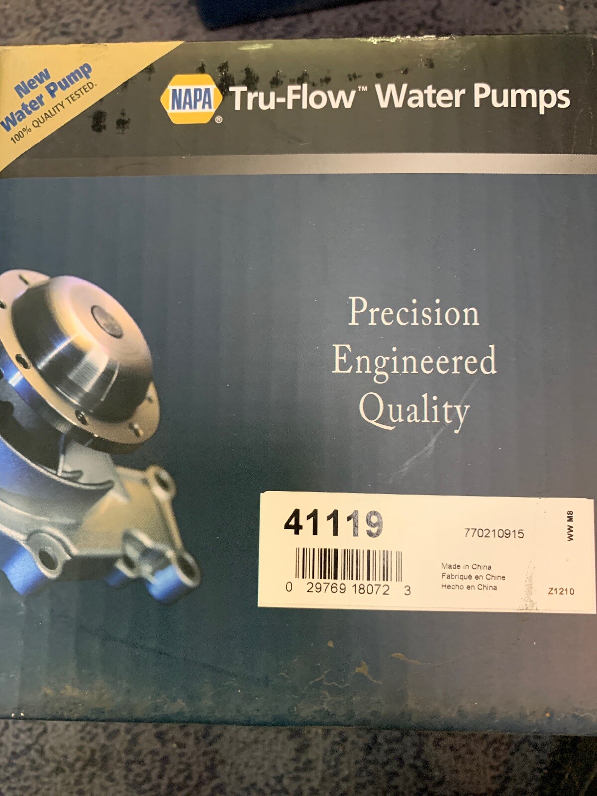 Engine Water Pump-SOHC NAPA/TRU FLOW WATER PUMPS-TFW 41119 New | eBay