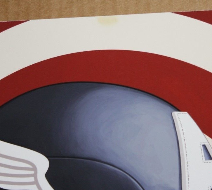 Captain America by Mike Mitchell Mondo Print Avengers Marvel Comics S/N ...