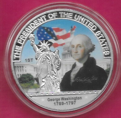 USA MEDAL 1st PRESIDENT OF THE U.S.A GEORGE WASHINGTON,APRIL 30 1789 TO ...