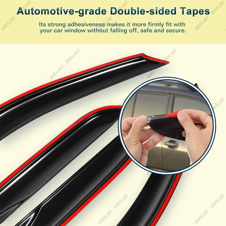 For 2004-2009 Toyota 4Runner Window Visors Vent Sun Shade Rain Guards ...