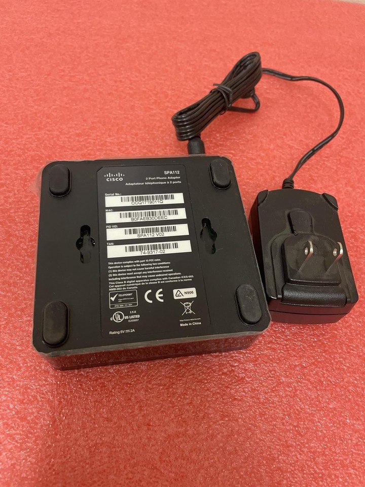 CISCO SPA112 2-PORT PHONE ADAPTER | eBay