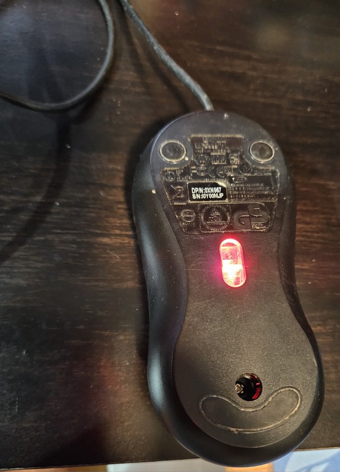 Dell Wired Mouse Black Classic Vintage | eBay