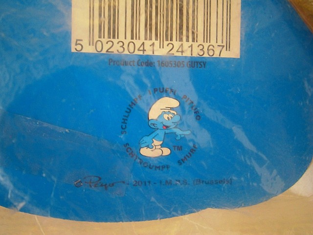 The Smurfs Marionette String Puppet 20cm 8" Gutsy Smurf Scottish Plush ...