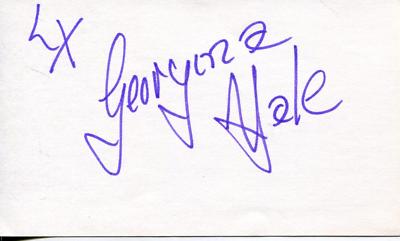 Georgina Hale Autograph Actress Ken Russell Film Mahler Signed Card | eBay