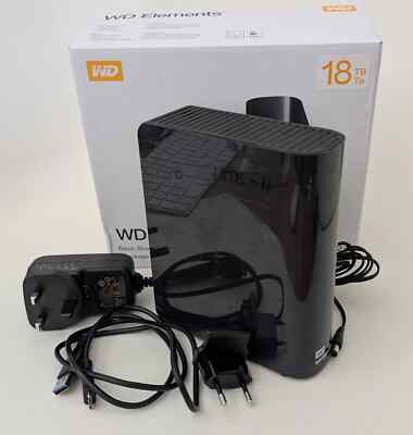 WD Elements 18TB 7200RPM External USB 3.0 Hard Drive Western Digital UK ...