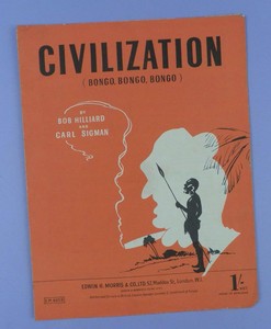Civilization (Bongo, Bongo, Bongo) Vintage Sheet Music 1947 | eBay
